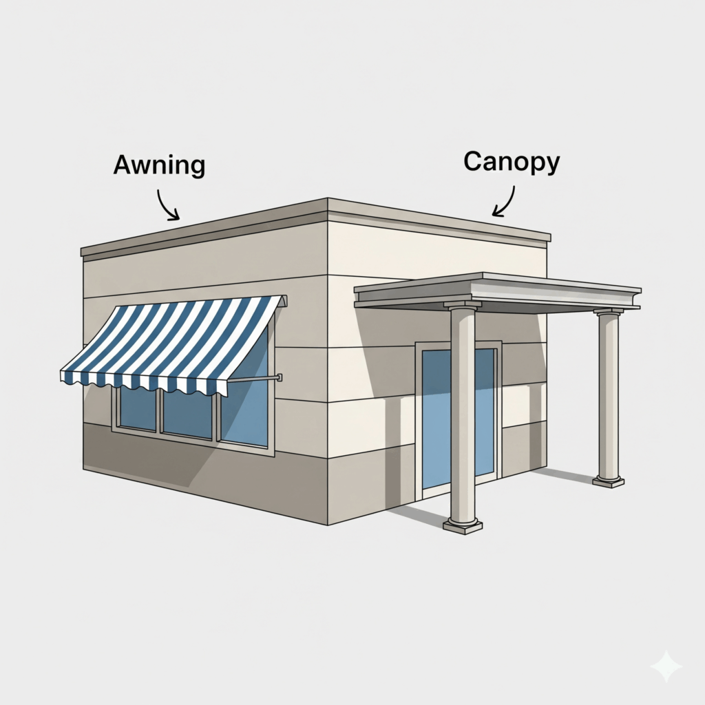 Awning vs. Canopy, and why does it matter? | Capitol Awning Co